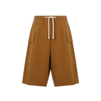 Jil Sander Bermuda in Baumwolle - braun
