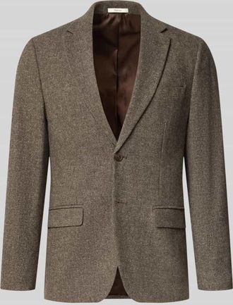 Selected Slim Fit Sakko mit Pattentaschen aus Wolle