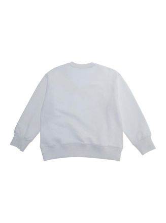 Maison Margiela Boys Kids Crewneck Sweatshirt White Cotton Hoods & Sweatshirts