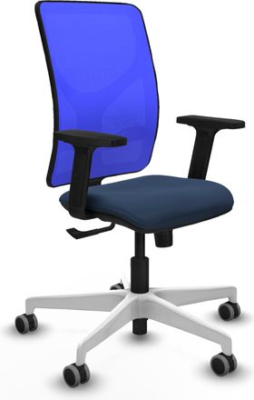 Piqueras y Crespo Telearbeitssessel mit 2D-Armen, h&ouml;henverstellbare Lendenwirbelst&uuml;tze, ausgestattet mit 3 Positionen und Schneidschaum, mit Rollen von 65 mm, Parkett, 