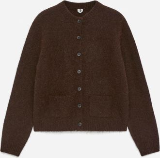 Arket Strickjacke Aus Einer Alpaka-Wollmischung -Braun