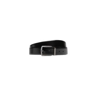 Emporio Armani Homme, Accessoires, Noir, Taille: ONE Size Ceinture en Cuir Réversible Noire