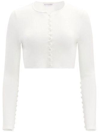 Altuzarra haut en maille &agrave; bords festonn&eacute;s - Blanc