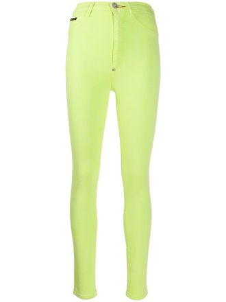 Philipp Plein jegging Super High Waist - Jaune