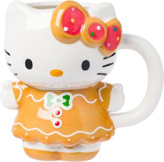 Silver Buffalo Hello Kitty Lebkuchenkleid, 3D-Keramikbecher, 590 ml