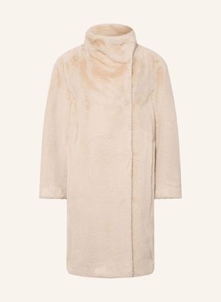 HUGO BOSS Kunstfell-Mantel Citeddy weiss