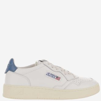Autry Mens Sneakers Medalist Low Navy Leather Trainers