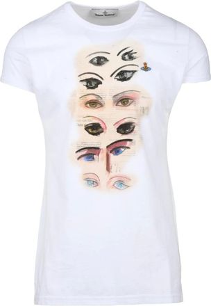 Vivienne Westwood Homme, Tops, Blanc, Taille: M Girocollo T-Shirt