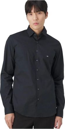 Calvin Klein Homme, Chemises, Noir, Taille: S Casual Chemises