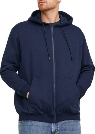 Jack & Jones JACK&JONES PLUS Herren JJEBRADLEY Sweat Zip Hood NOOS PLS Sweatshirt-Jacke, Navy Blazer, 6XL Grande Taille