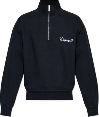 Dsquared2 Femme, Sweatshirts et sweats &agrave; capuche, Noir, Taille: 42 FR SweaT-shirt avec logo