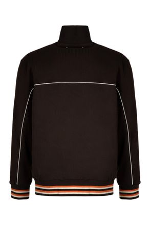 Golden Goose Mens Otto Cotton Full-Zip Sweatshirt Brown Top