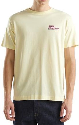 Benetton T- Shirt 3yr3u1082, Jaune, XXL Hommes