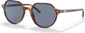 Ray-Ban Thalia Sonnenbrillen Tortoise Fassung Blau Glas 53-18