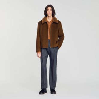 Sandro Blouson aus Wolle und Kaschmir