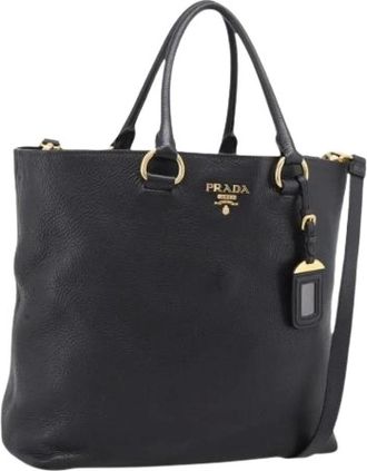 Prada Sac cabas vintage doccasion - Femme - Pre-owned - Noir - Taille: ONE Size