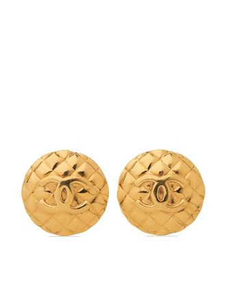 Chanel boucles doreilles &agrave; fermoir clip (ann&eacute;es 1980)