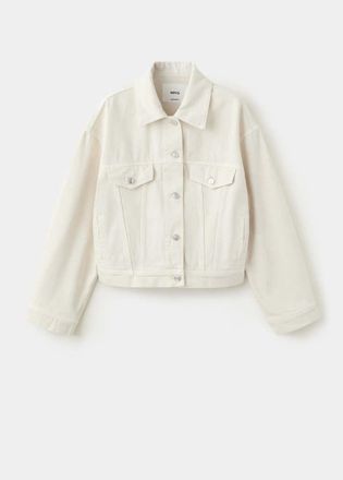Mango Veste jean poches &eacute;cru - Femme - XS - MANGO