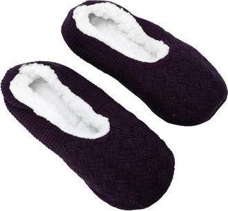 Garneck Pantoufles Femme &Eacute;pais Int&eacute;rieur Peluche Antid&eacute;rapants Confort Chaud et Doux pour Hiver Pantoufles Cozy pour Maison et Salon Fonc&eacute;