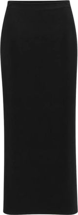 Mars&eacute;m Marsem - Jupe Longue Droite - Femme - Jupes - Noir - Taille: 46 FR