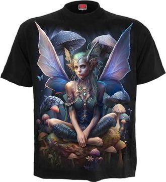 Spiral Magical Femme T-Shirt Manches Courtes Noir XXL 100% Coton Regular/Coupe Standard