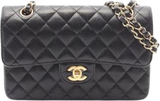 Chanel Sac Petit Mod&egrave;le Classique Pr&eacute;-poss&eacute;d&eacute; - Femme - Pre-owned - Noir - Taille: ONE Size