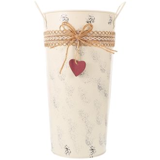 Cabilock Vintage Eisen Blumeneimer 10L Regenschirmst&auml;nder Shabby Chic Vielseitiger Pflanzk&uuml;bel Und Aufbewahrungseimer F&uuml;r Zuhause Garten Und B&uuml;ro