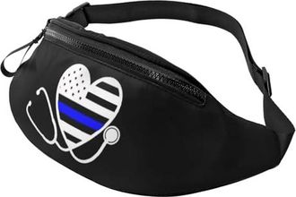 Generic Infirmi&egrave;re, Femme De Policier Sacs Banane L&eacute;ger Sac De Voyage R&eacute;glable Sacoche Ceinture Pour Cyclisme Homme Shopping 14X35Cm