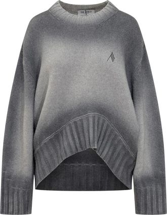 The Attico Femme, Pulls, Gris, Taille: 38 FR Pull asym&eacute;trique