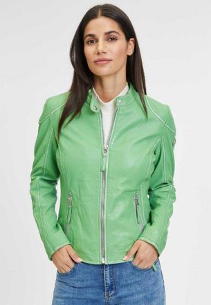 Mauritius Lederjacke GWFaiza Gipsy by Mauritius - Damen Lederjacke Lammnappa gr&uuml;n