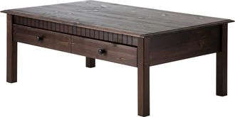 Ridgevalley home24 Couchtisch Toila I 110 x 42 x 70cm Braun/Kiefer Havanna