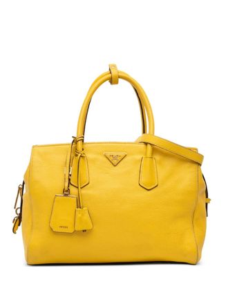 Prada sac à main en cuir Vitello Grain (2000-2025) - Jaune