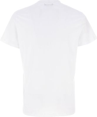 Balmain Logo-Embossed Organic Cotton T-Shirt - White