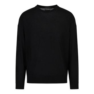 Emporio Armani Rundhals-Strickware - - Knitwear - Herren - Schwarzk - L