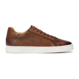 Kazar Minimalistische braune Sneaker mit wei&szlig;er Sohle - - Shoes - Herren - Braun - 41 EU