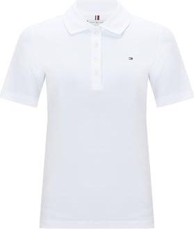 Tommy Hilfiger Baumwoll Polo in Weiß