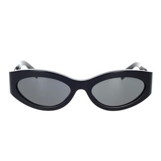 Celine Ovale Sonnenbrille mit grauen Gl&auml;sern - - Accessories - Damen - Schwarzk - 56 MM