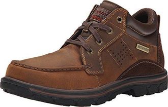 Skechers USA Mens Segment Melego Ankle Bootie, Dark Brown, 10.5 2W US