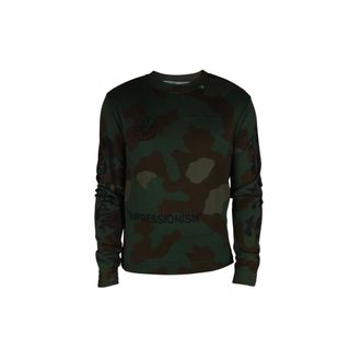 Off-white Homme, Sweatshirts et sweats &agrave; capuche, Vert, Taille: XS Logo Crewneck SweaT-shirt