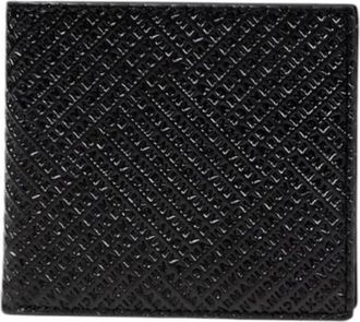 A|X Armani Exchange Homme, Accessoires, Noir, Taille: ONE Size Embossed Logo Bifold Wallet