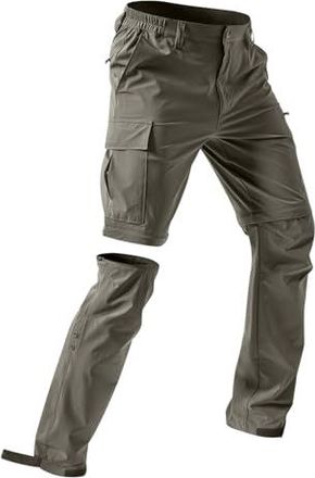 Generic Pantalon cargo 2 en 1 convertible pour homme - Pantalon de randonn&eacute;e l&eacute;ger &agrave; s&eacute;chage rapide - Respirant - Pour la p&ecirc;che, le camping, le safari, le tra