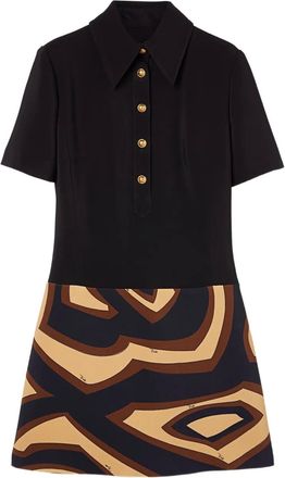 Pucci labirinto print short dress - Noir