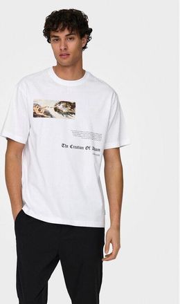 Only & Sons T-Shirt Apoh 22028207 Weiß Relaxed Fit