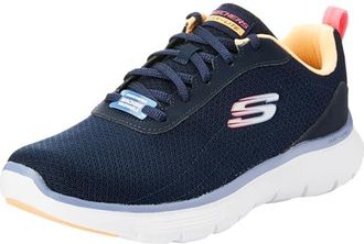 Skechers Femme Flex Appeal Appel Flexible 5.0, Navy Mesh/Multi Trim, 39.5 EU
