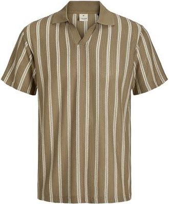Jack & Jones Split Neck Jprbluharry SS Polo &agrave; col Fendu, Sable, M Hommes