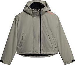 Superdry Code Windcheater Jacket Veste, Grille Grise Willow, 36 Femme