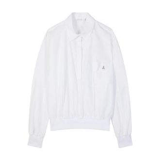 Patrizia Pepe Camicia in cotone fermo - - Blouses & Shirts - Damen - Wei&szlig; - L
