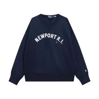 Polo Ralph Lauren SweaT-shirt graphique en molleton coupe vintage - Homme - Sweatshirts et sweats &agrave; capuche - Bleu - Taille: XL