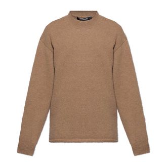 Jacquemus Homme, Pulls, Brun, Taille: XL Wool Sweater