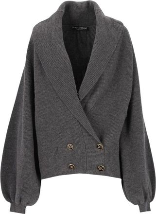 Dolce & Gabbana Femme, Pulls, Gris, Taille: 40 FR Cardigans